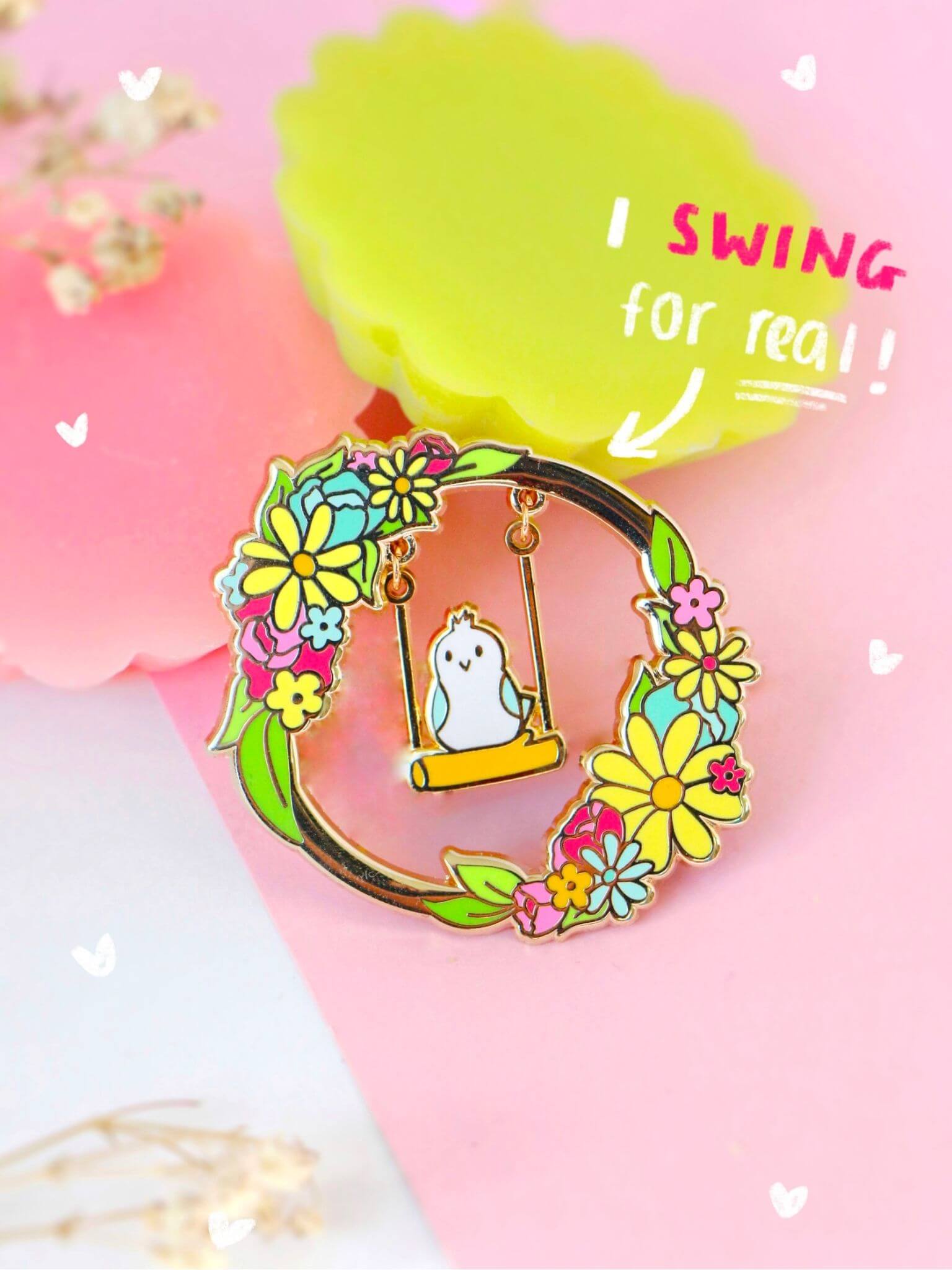 Swinging Bird Pin Interactive | Little Paper Blossom
