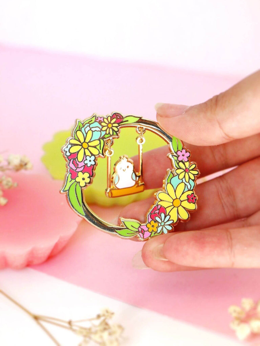 Swinging Bird Pin Interactive | Little Paper Blossom